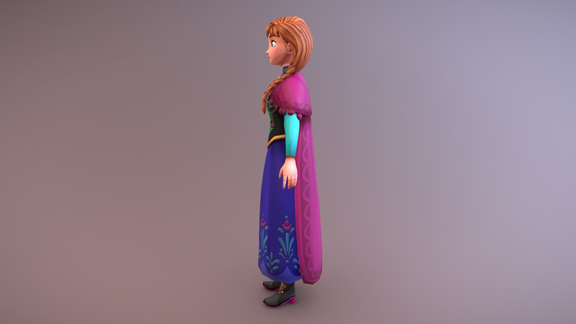 Anna - Disney Magic Kingdoms 3D - TurboSquid 2240173