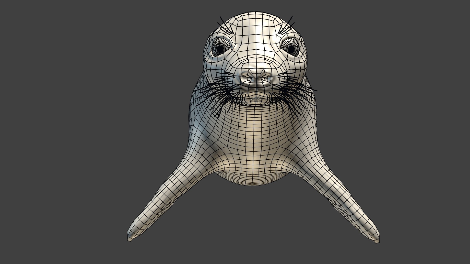 Realistic Common Rigged Seal 3d Obj