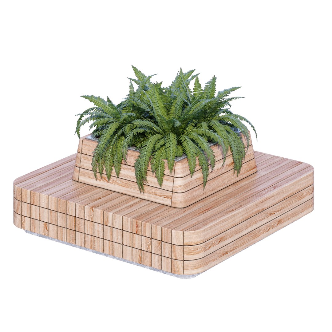 3D Modulo green three - TurboSquid 1960157