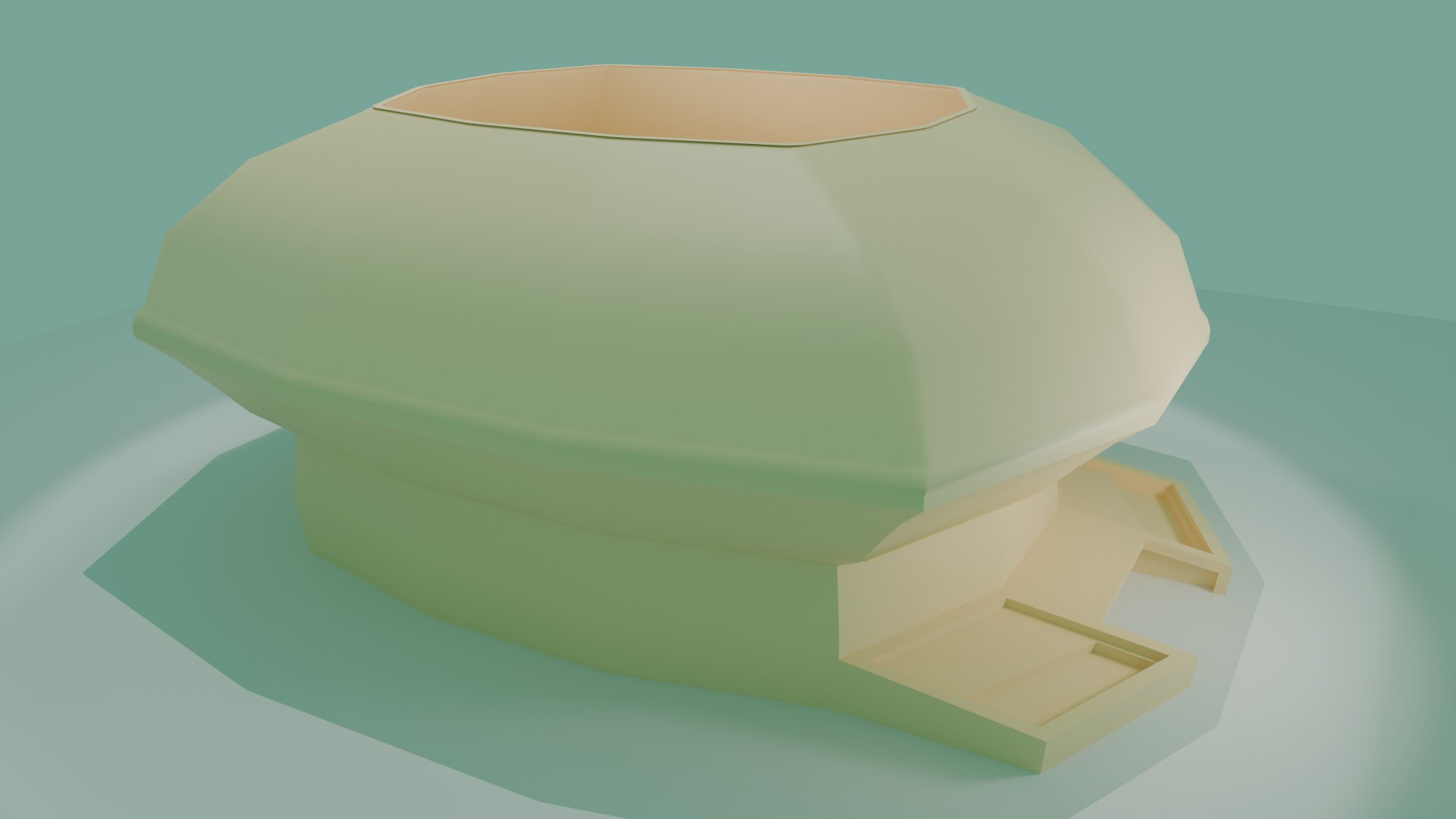 3D Low Poly Football Stadium With Soccer Goal And Football - TurboSquid ...