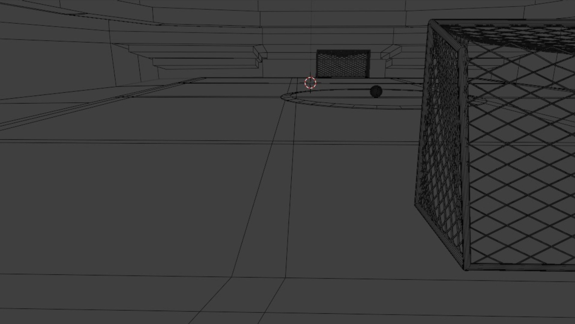 3D Low Poly Football Stadium With Soccer Goal And Football - TurboSquid ...