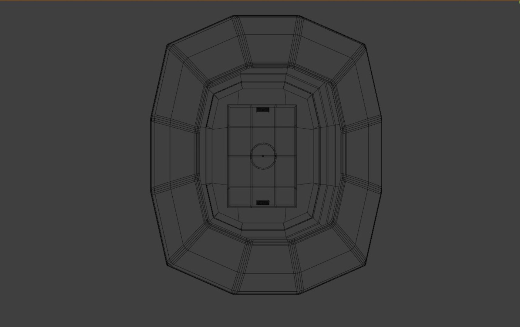 3D Low Poly Football Stadium With Soccer Goal And Football - TurboSquid ...