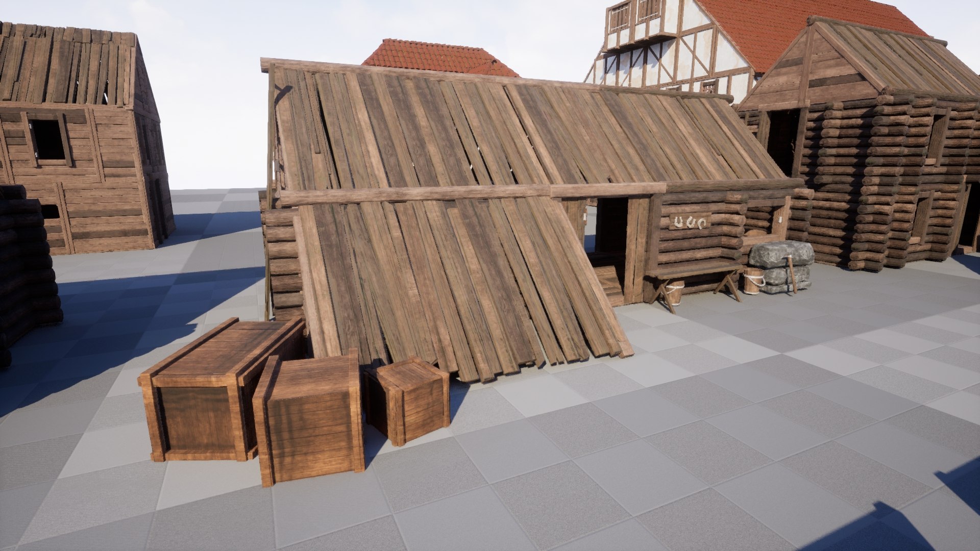 Modular Medieval Environment Model - TurboSquid 2023492