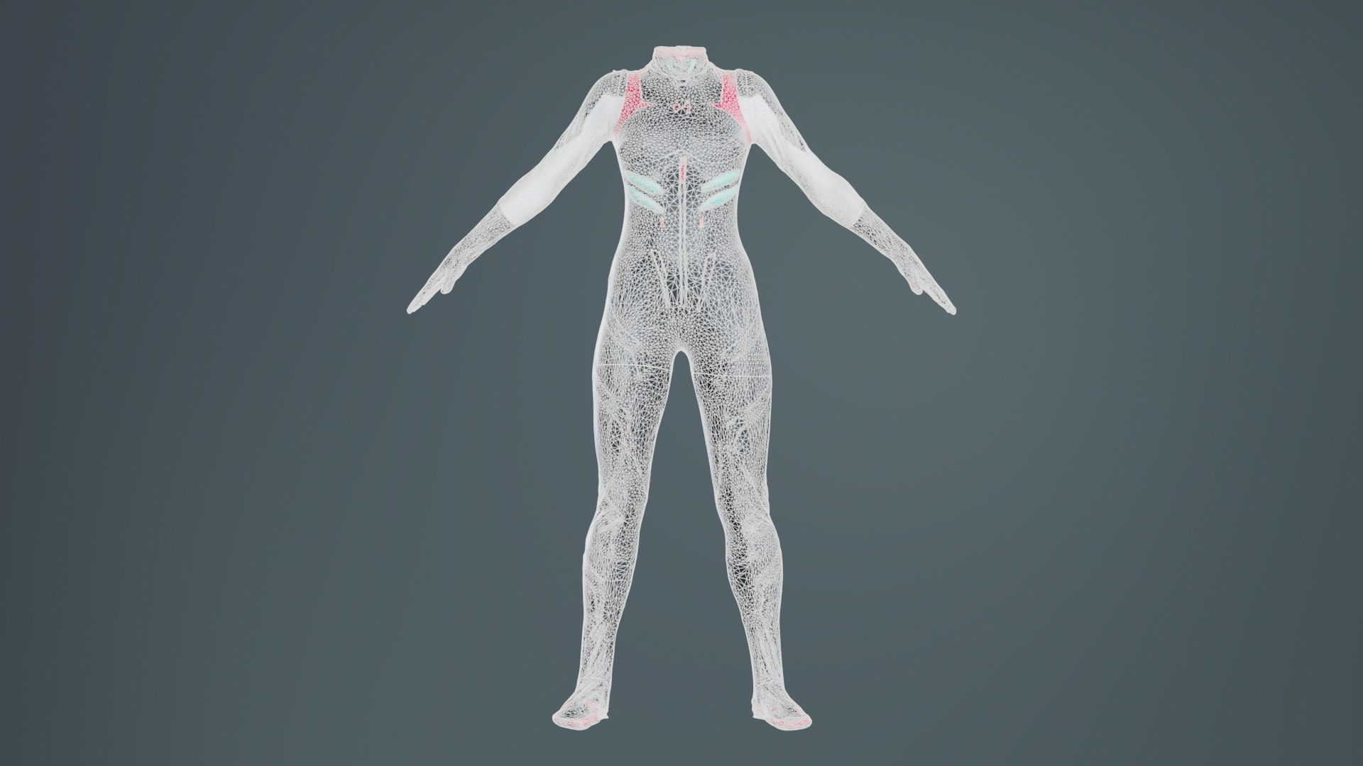 Full Body Details Catsuit Remastered Model - TurboSquid 2361259