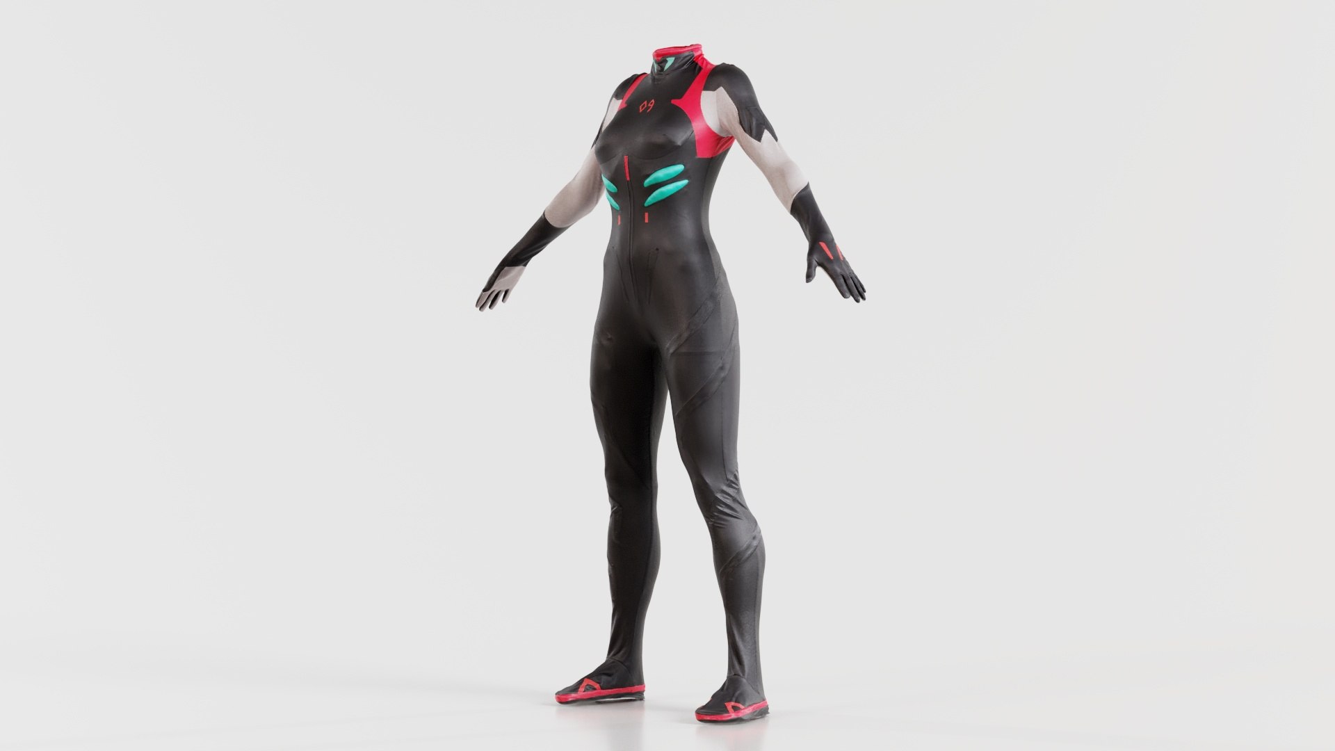 Full Body Details Catsuit Remastered Model - TurboSquid 2361259