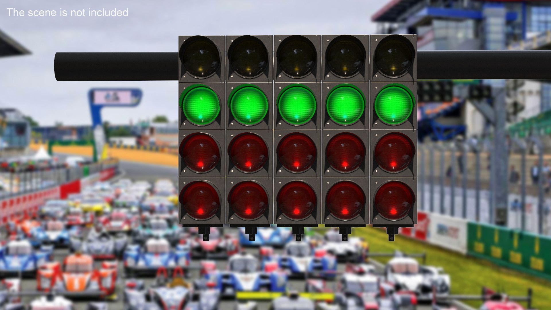 Racing Start Lights Green 3D Model - TurboSquid 2003131