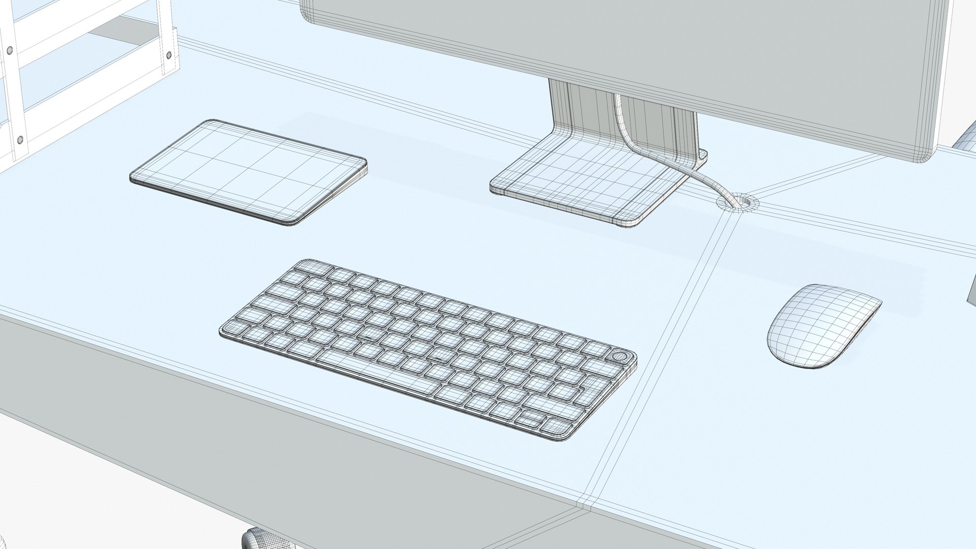 Office Chair With Desktop Computer 3D - TurboSquid 1934827