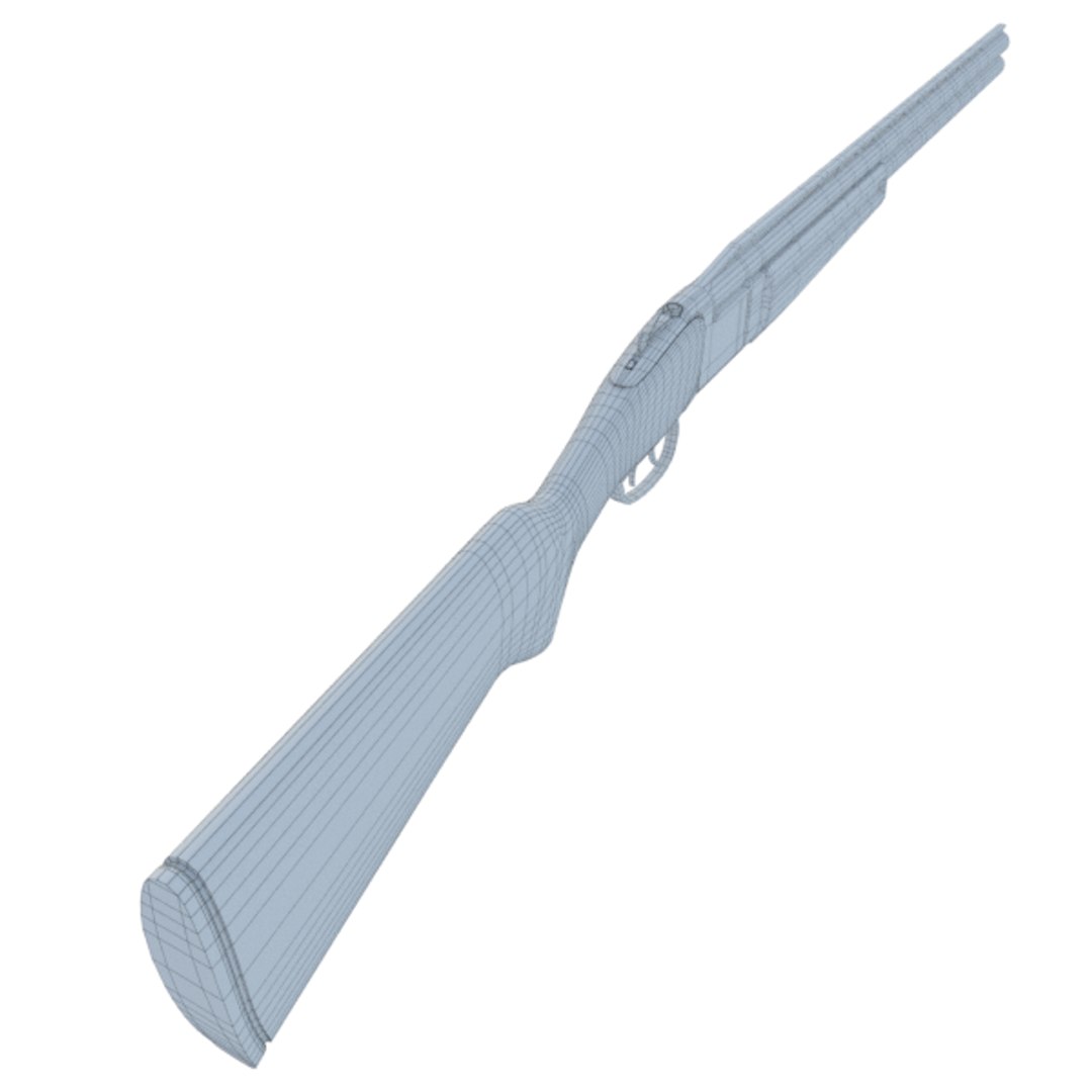 Double-barreled Shotgun Barrels 3D Model - TurboSquid 1397602