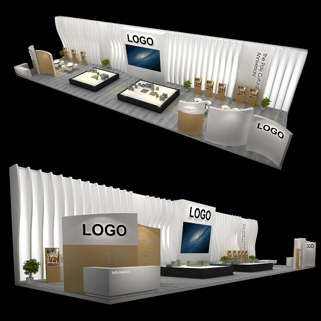 Exhibition Design Commercial Space 3D Model - TurboSquid 1731203