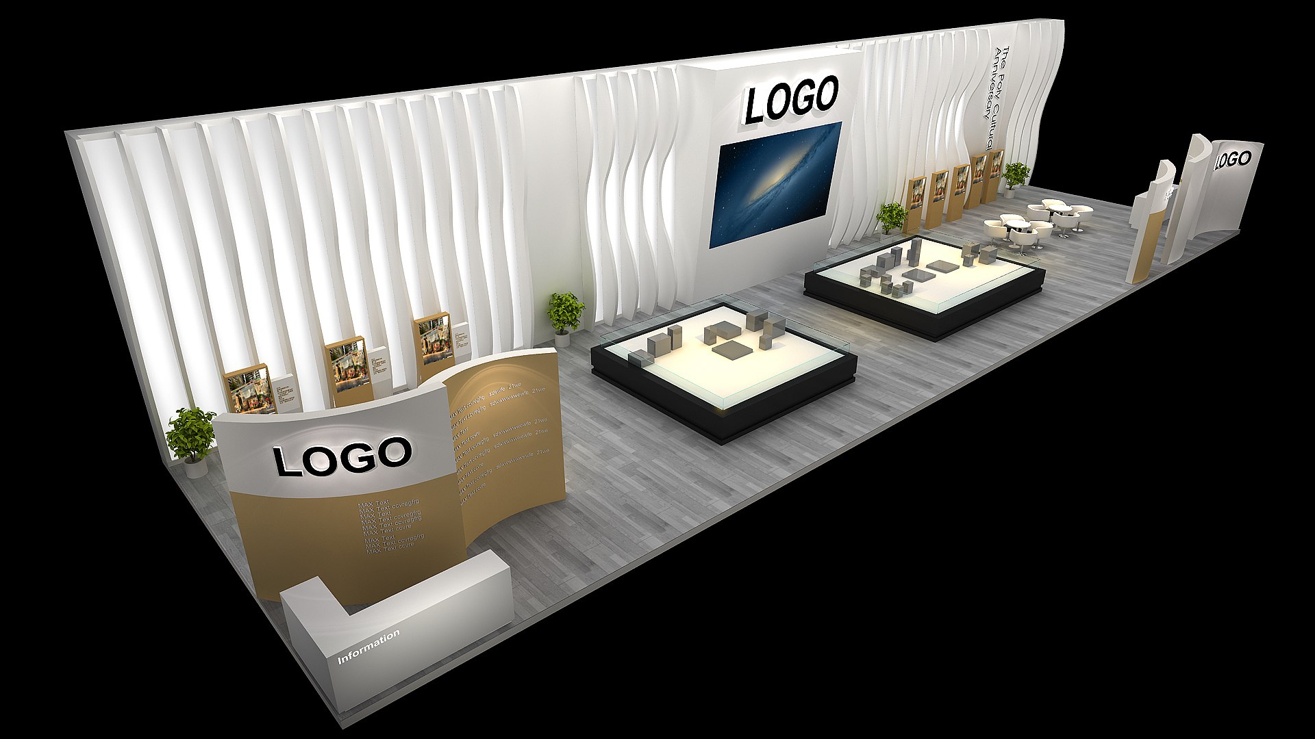 Exhibition Design Commercial Space 3D Model - TurboSquid 1731203