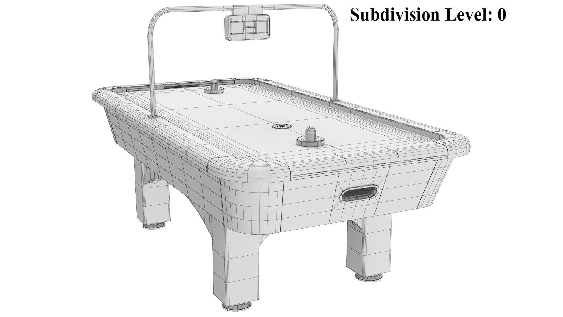 Real Air Hockey Table 3D Model - TurboSquid 1596413