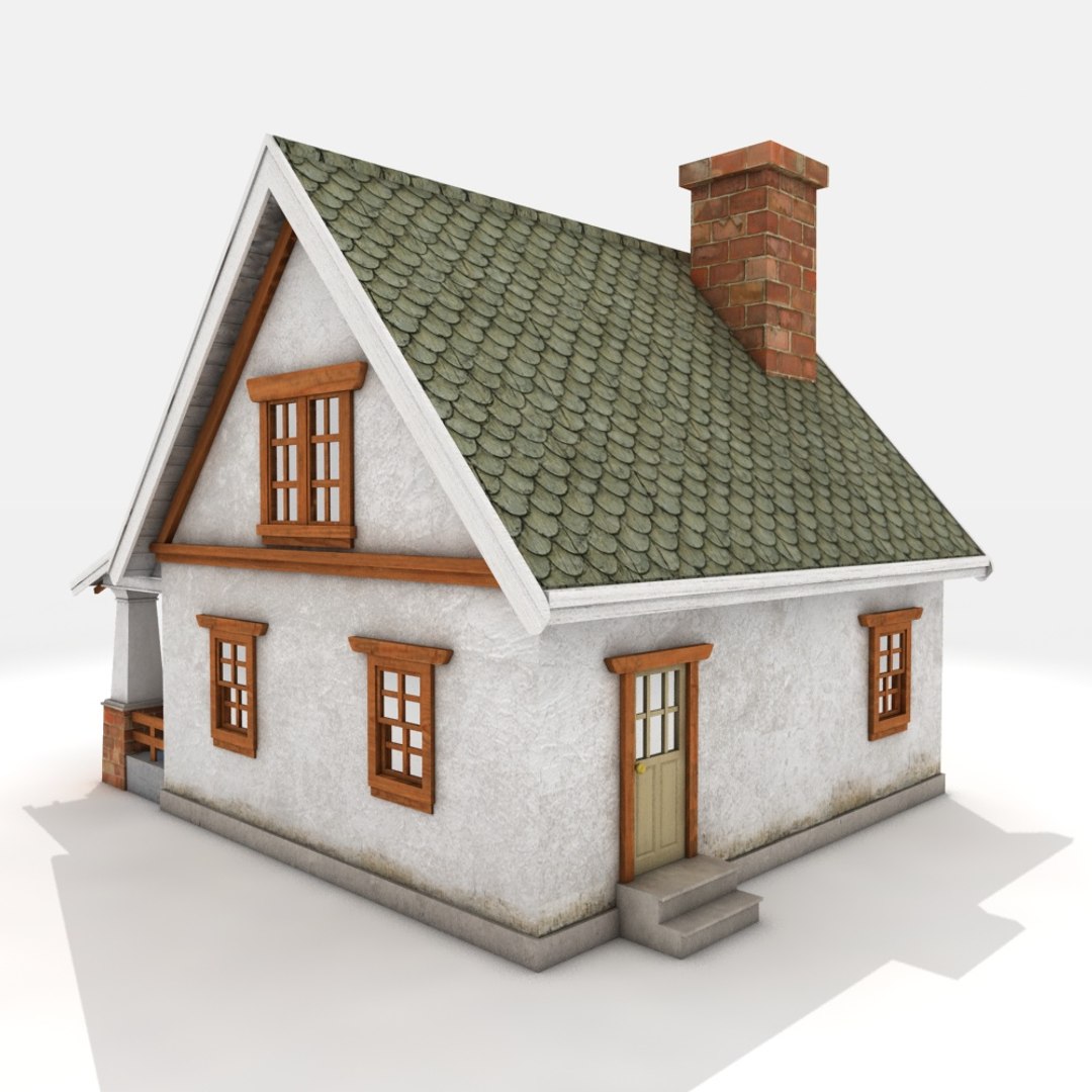 Cartoon House Model - TurboSquid 1600070