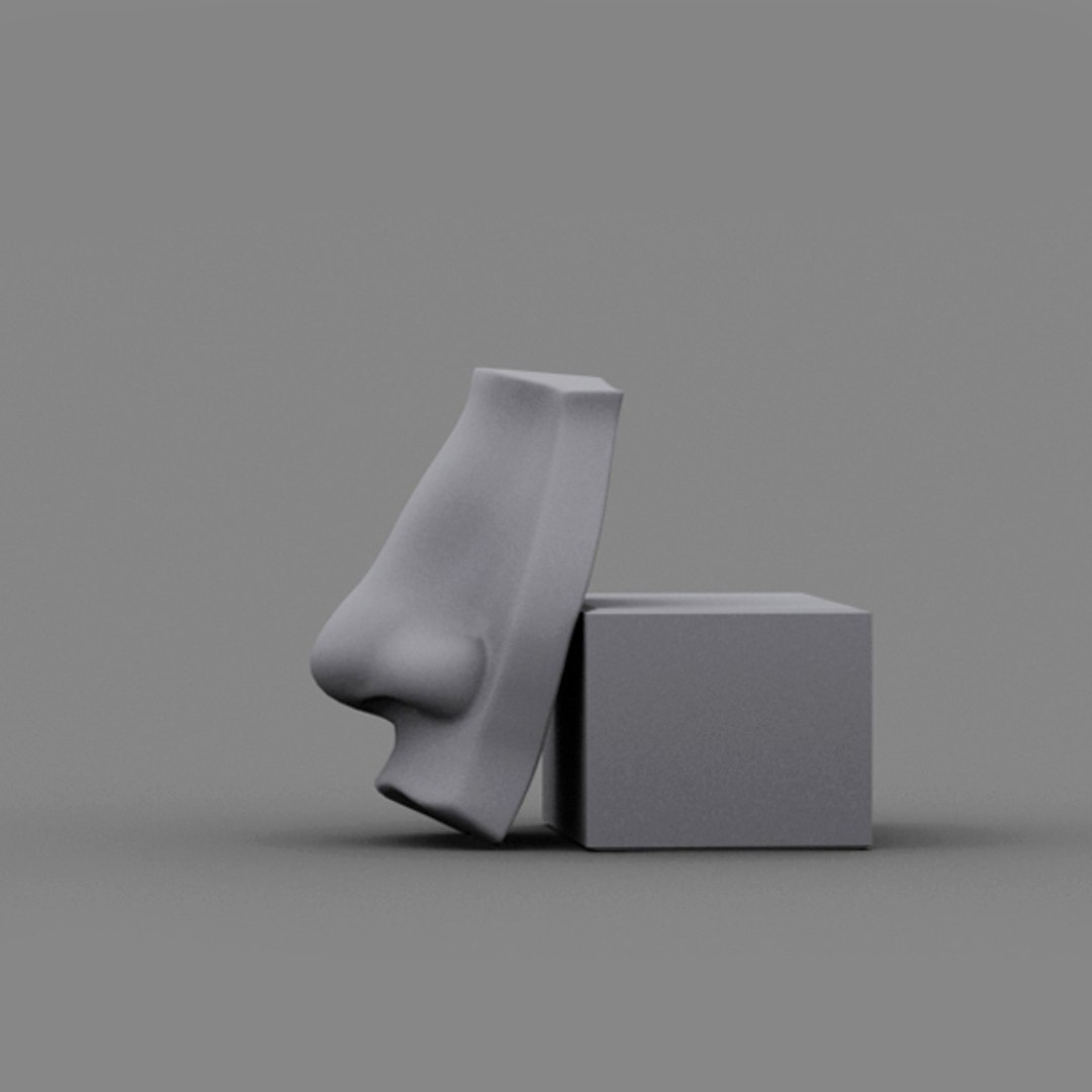 Nose Statue 3d Model