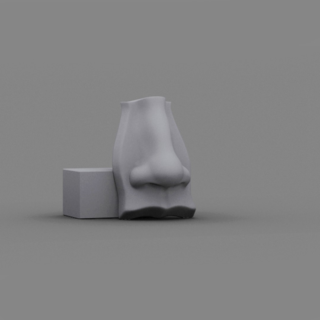 Nose Statue 3d Model