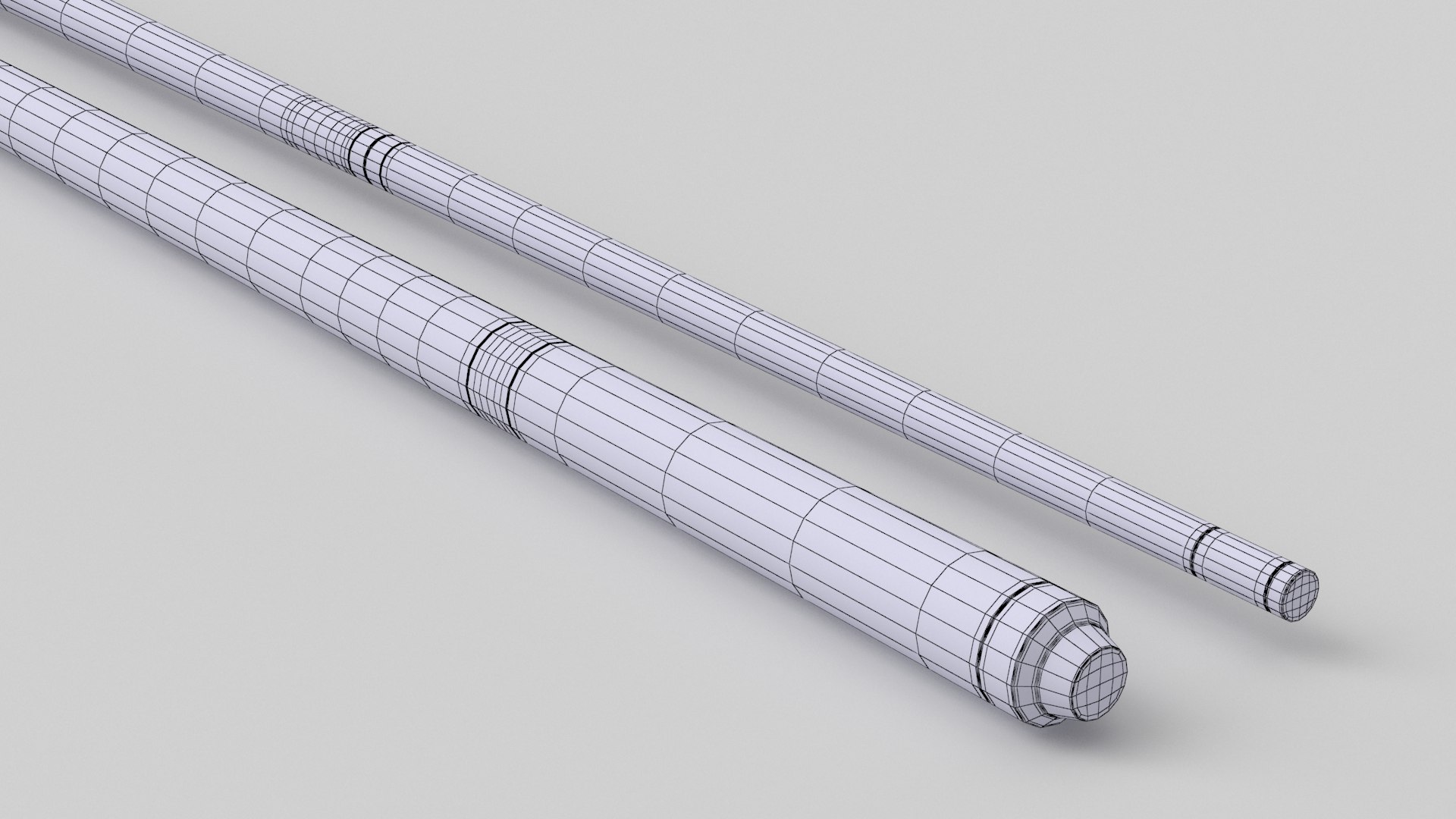 Two Billiard Cue Sticks Set 3D Model - TurboSquid 1982049