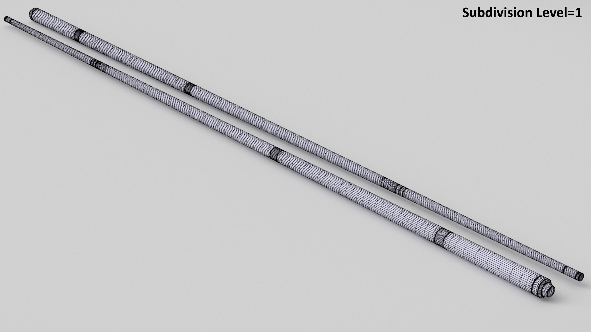 Two Billiard Cue Sticks Set 3D Model - TurboSquid 1982049