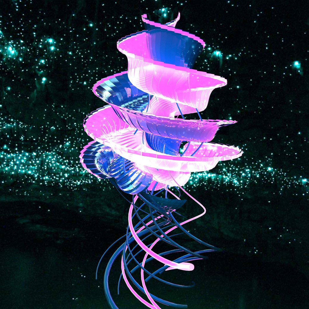 3d magic flower model