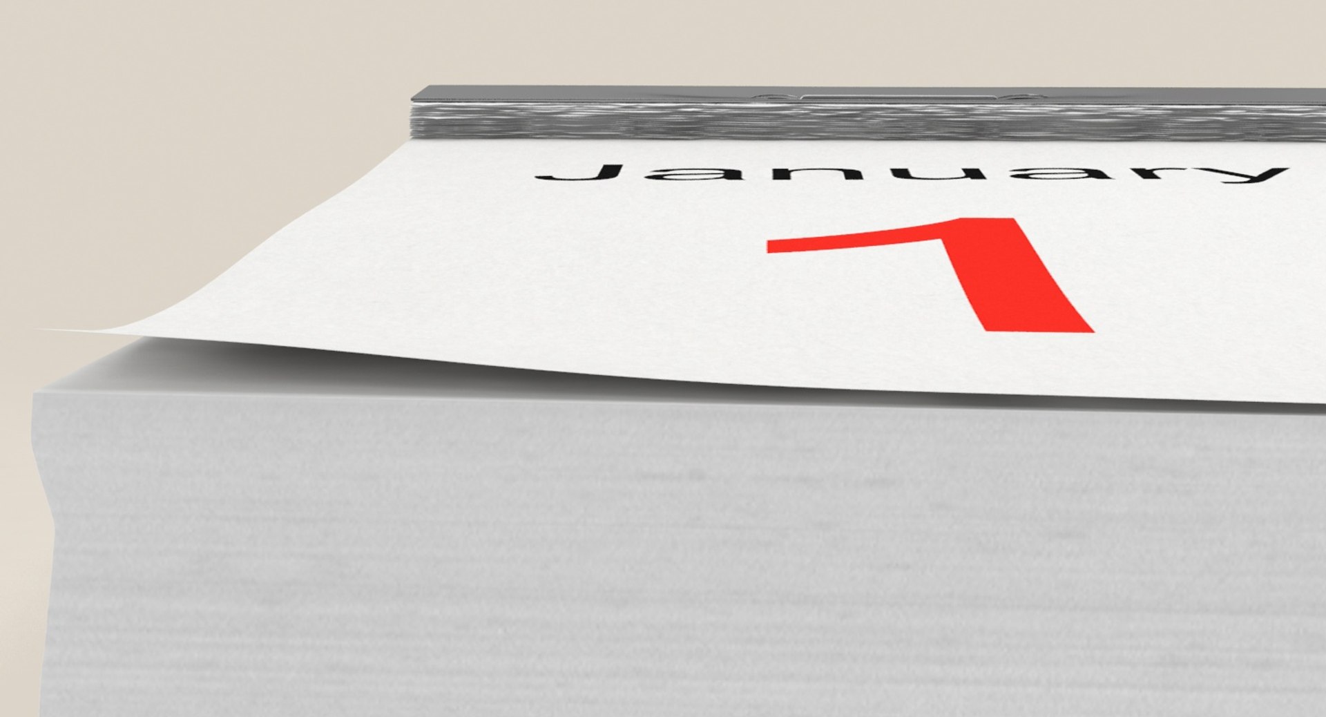 3d Desk Calendar Model