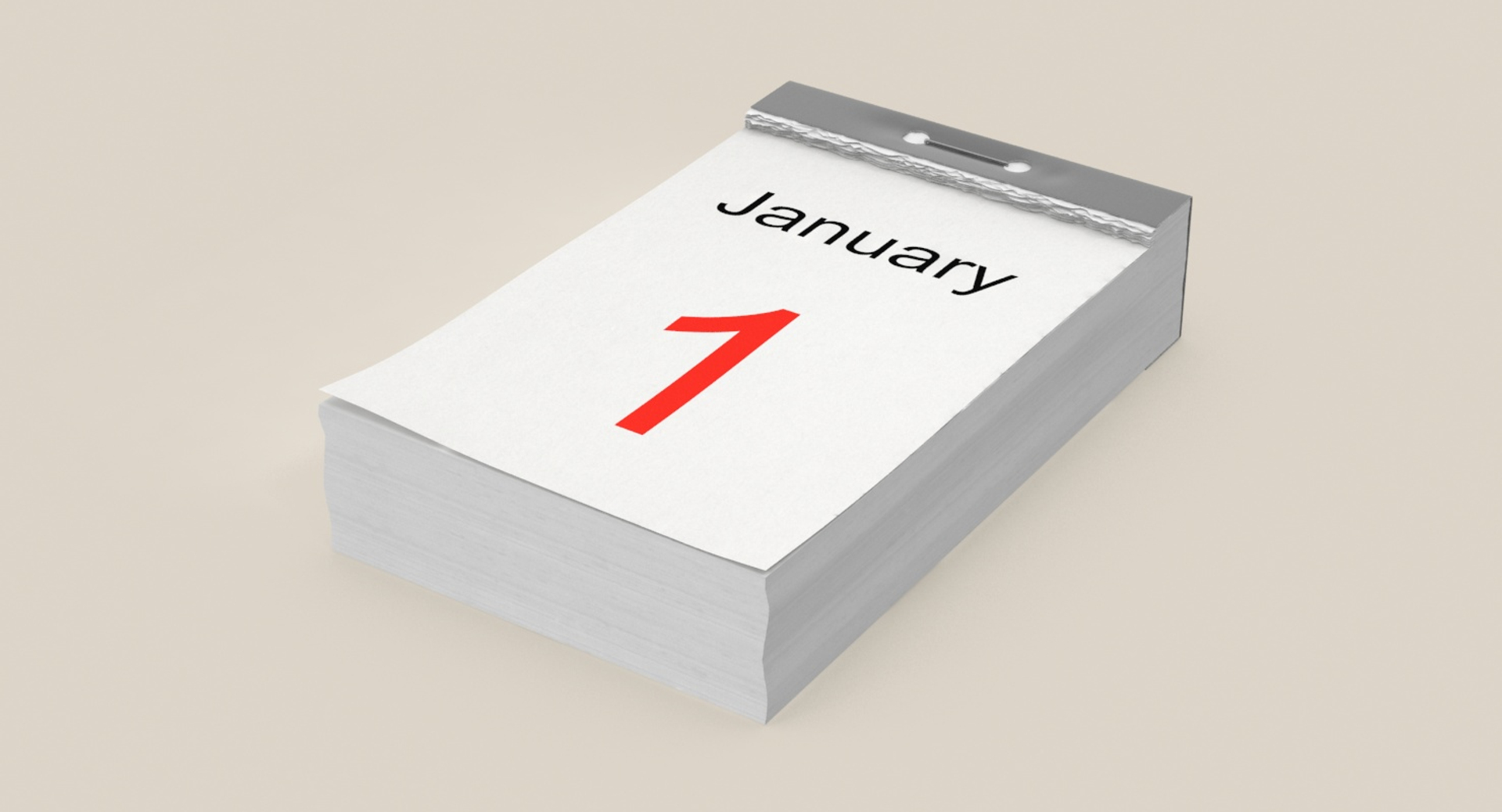 3d Desk Calendar Model