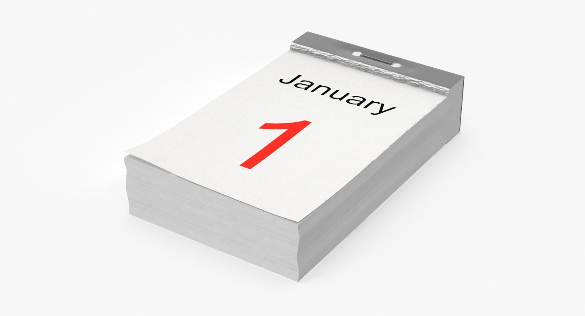 3d Desk Calendar Model