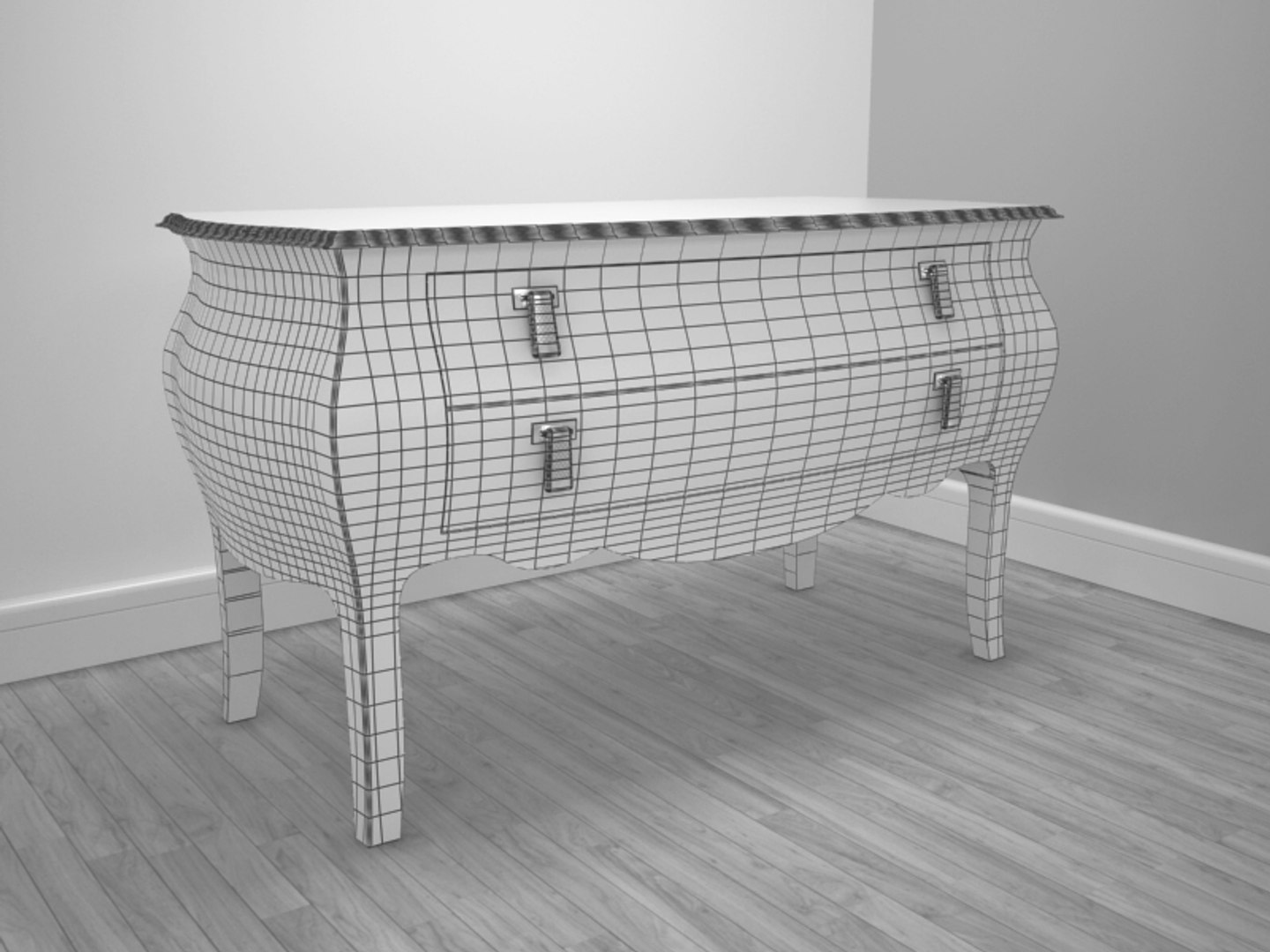 Classic Commode 3d Model