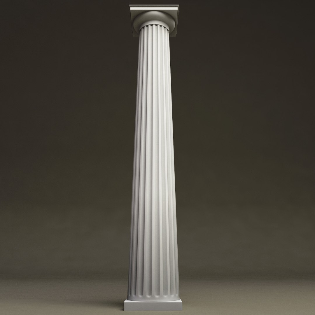 3d Doric Order Column Model