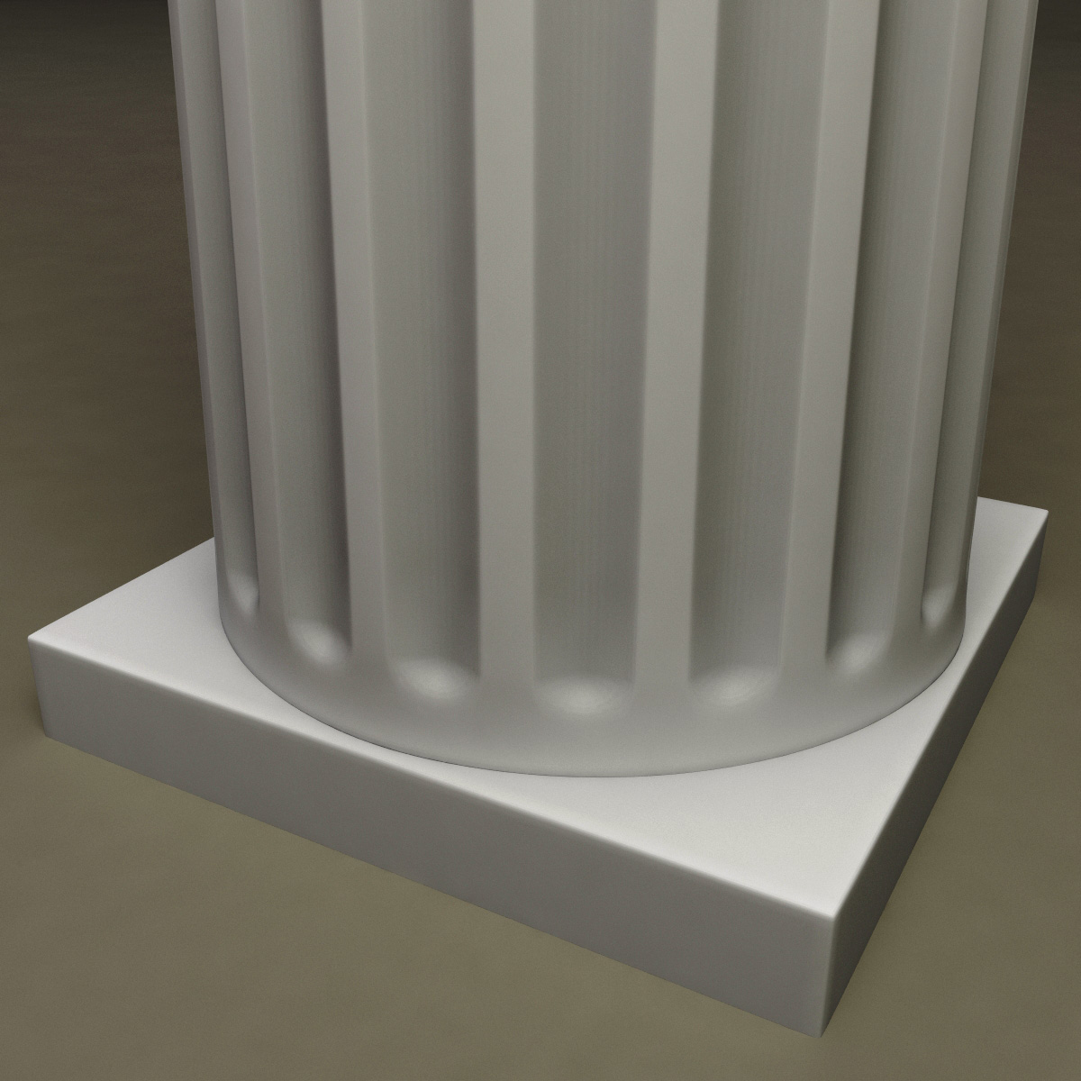 3d doric order column model