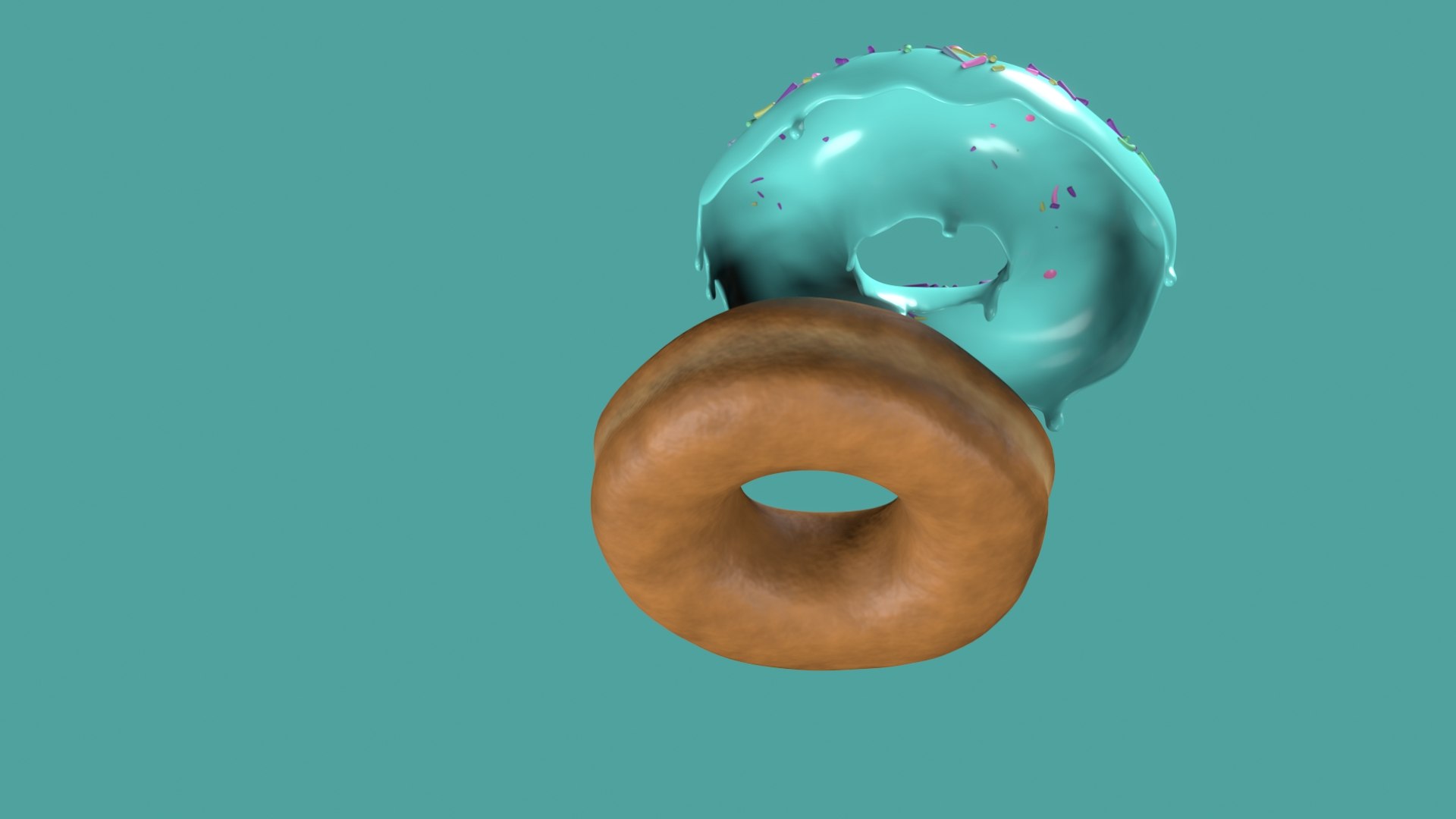 Donut With Sprinkles Animated 3D Model - TurboSquid 1996683
