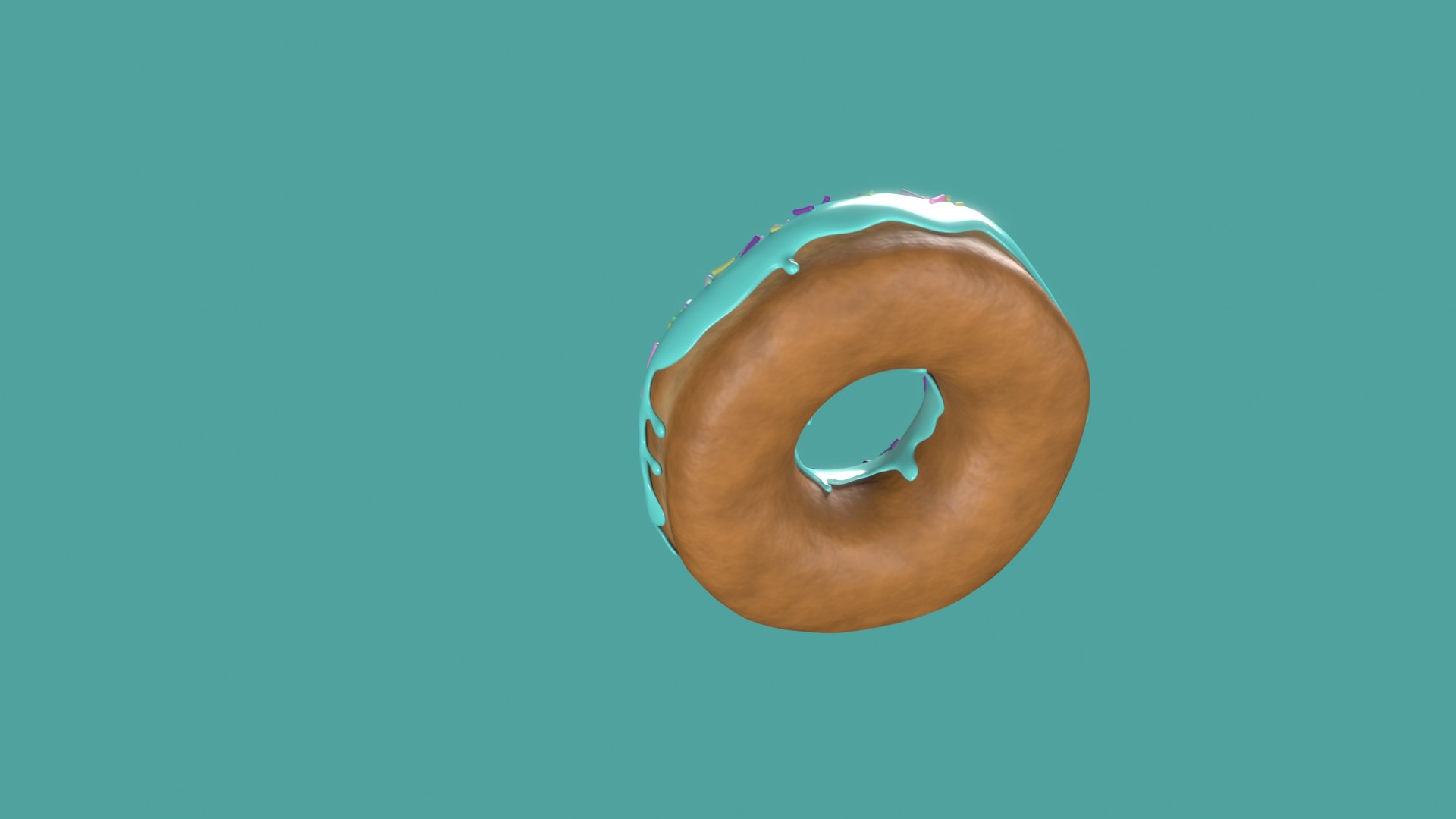 Donut With Sprinkles Animated 3D Model - TurboSquid 1996683