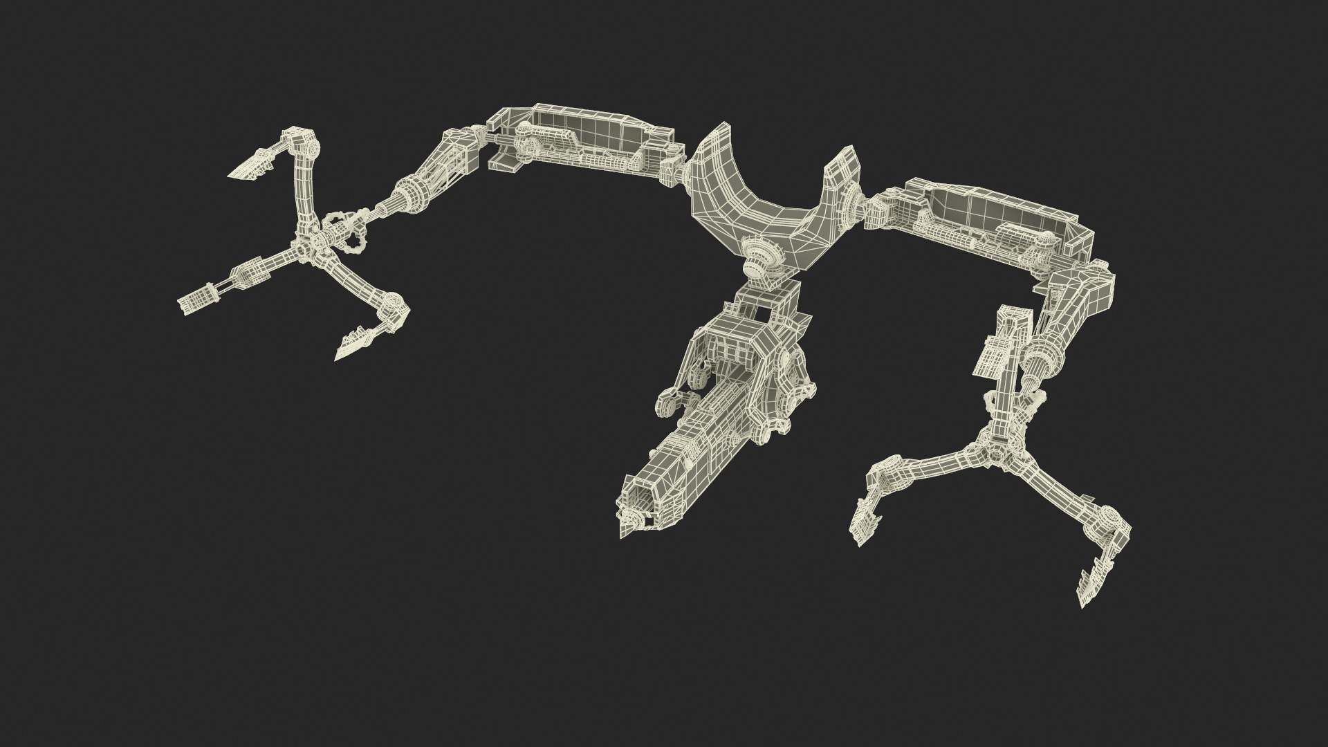Mechanical Armature Claw Model - TurboSquid 2382437