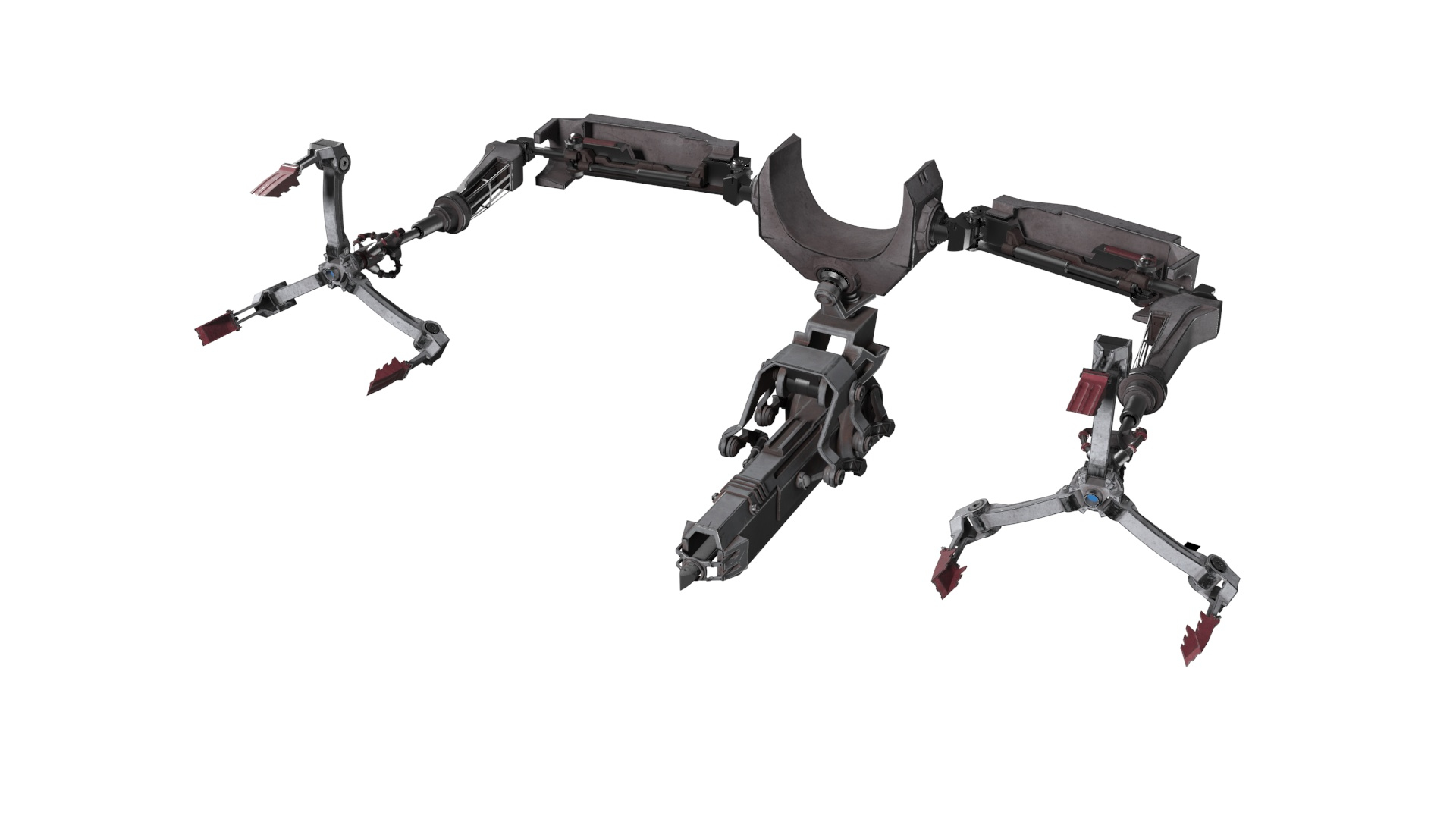 Mechanical Armature Claw Model - TurboSquid 2382437