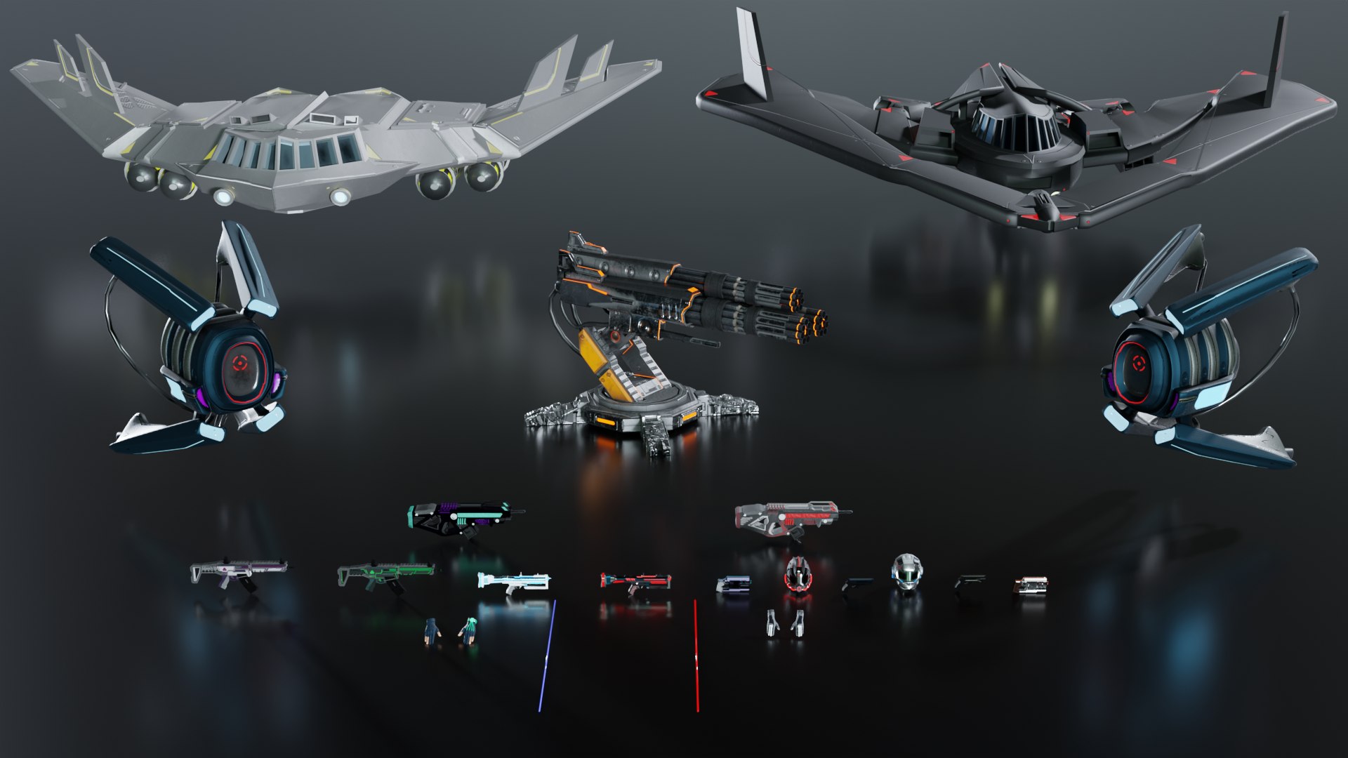 3D Sci-Fi War - Asset Pack - Unreal Engine UE4 - TurboSquid 1719685