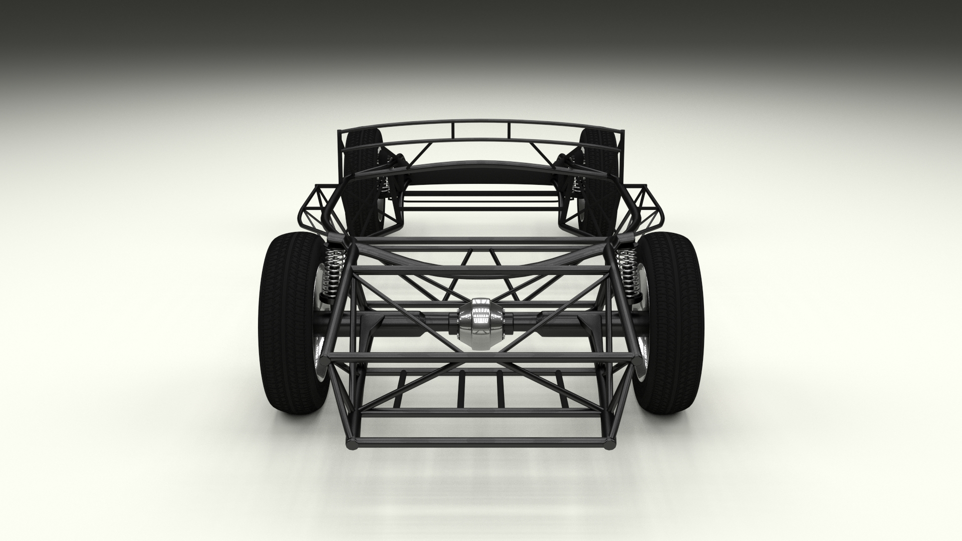 3d Mercedes 300sl Chassis