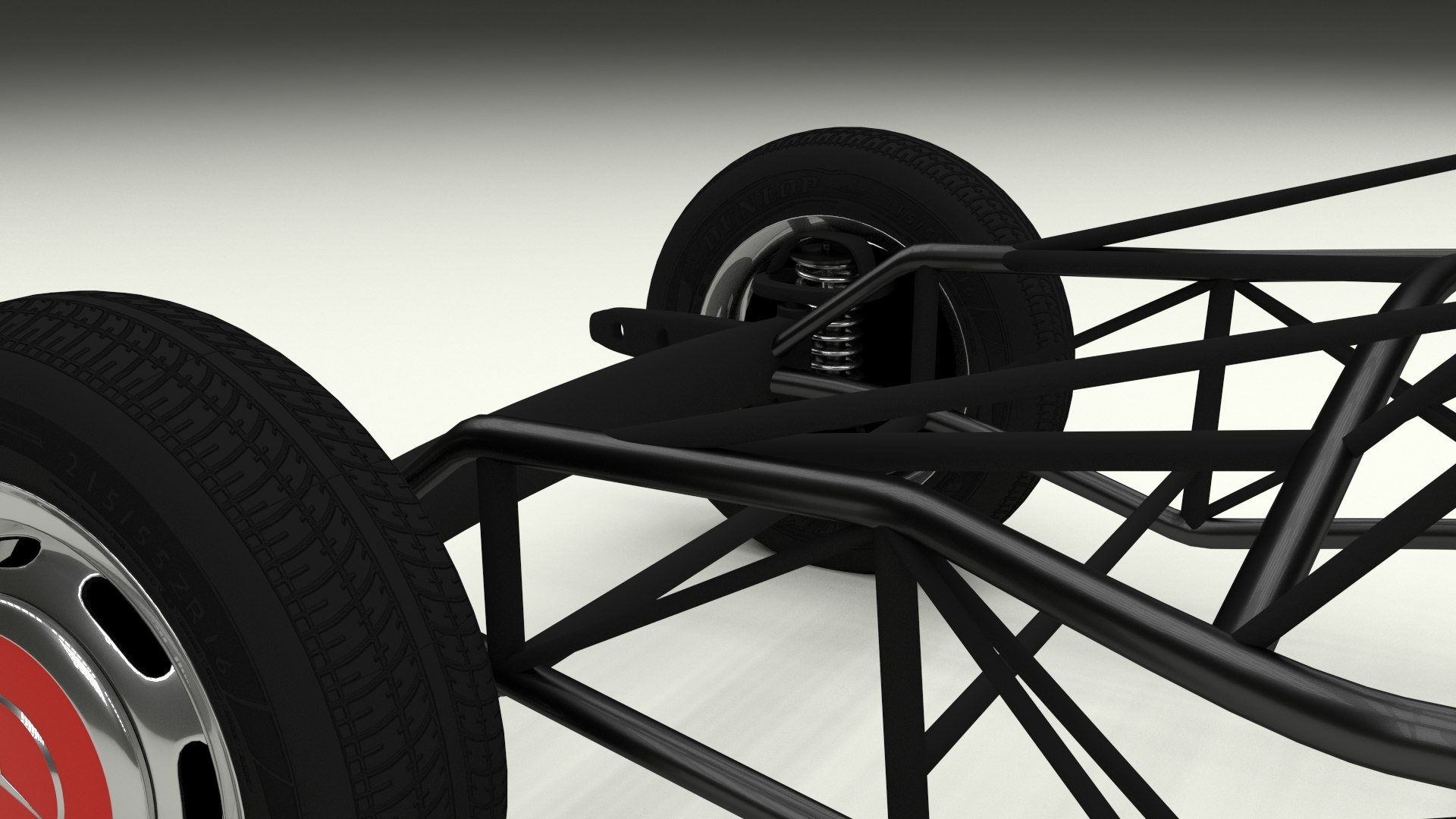 3d Mercedes 300sl Chassis