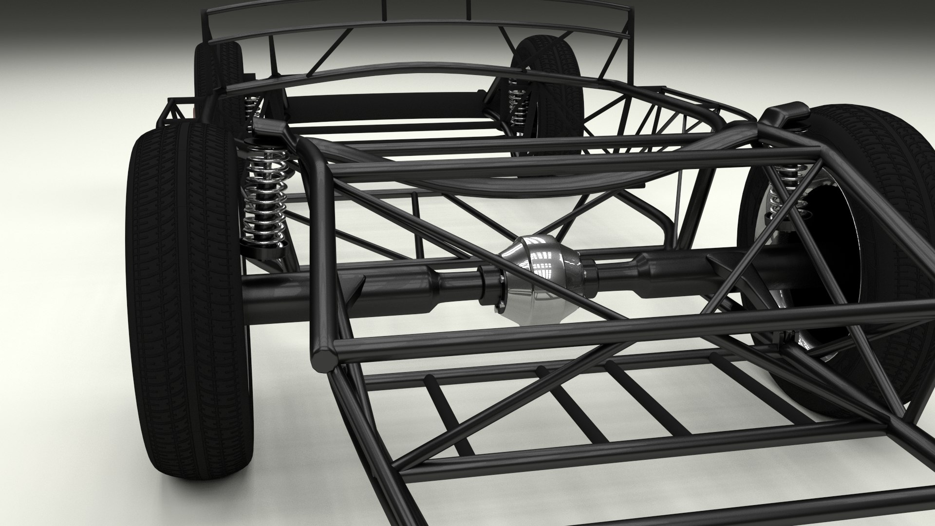3d Mercedes 300sl Chassis