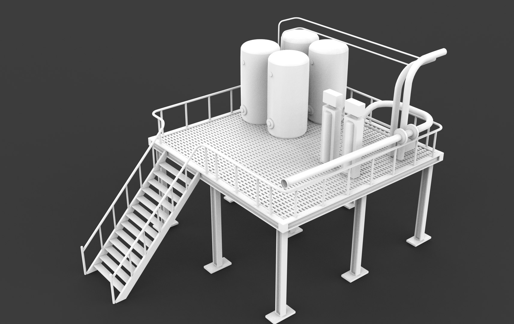 Chemical Engineering Plant 3D Model 3D Model - TurboSquid 2335434