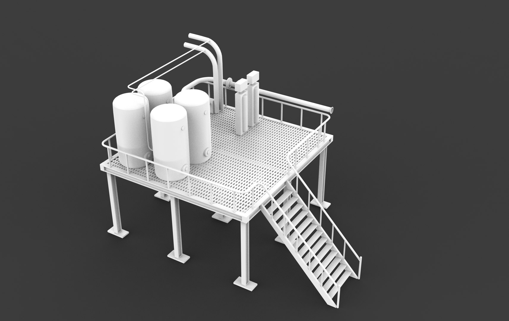 Chemical Engineering Plant 3D Model 3D Model - TurboSquid 2335434