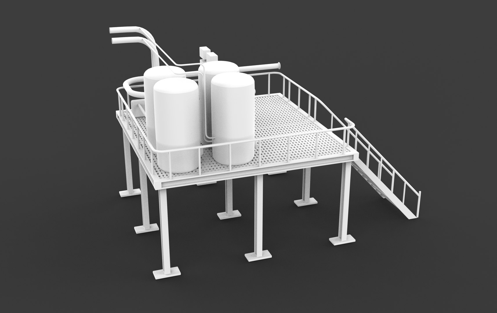 Chemical Engineering Plant 3D Model 3D Model - TurboSquid 2335434