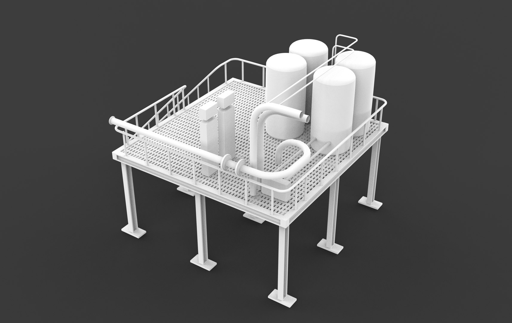 Chemical Engineering Plant 3D Model 3D Model - TurboSquid 2335434