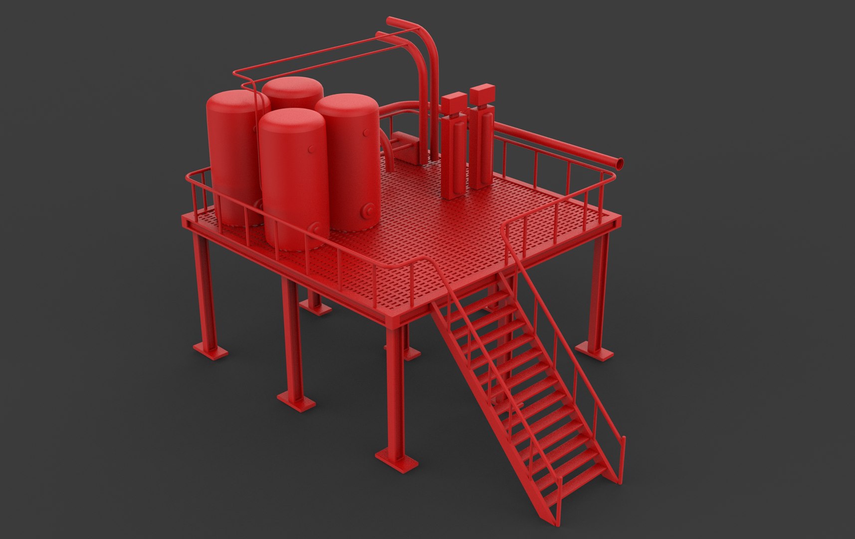 Chemical Engineering Plant 3D Model 3D Model - TurboSquid 2335434