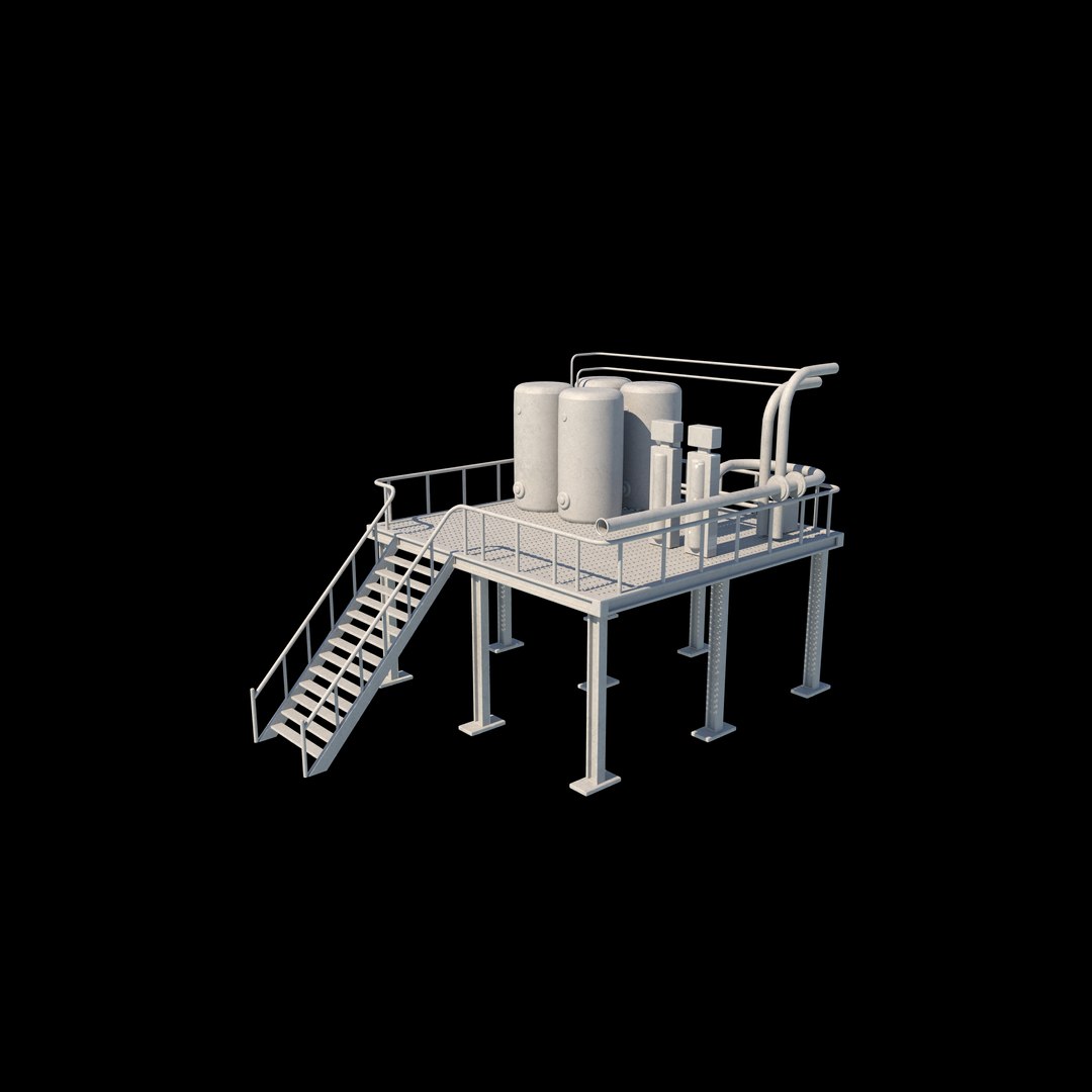 Chemical Engineering Plant 3D Model 3D Model - TurboSquid 2335434