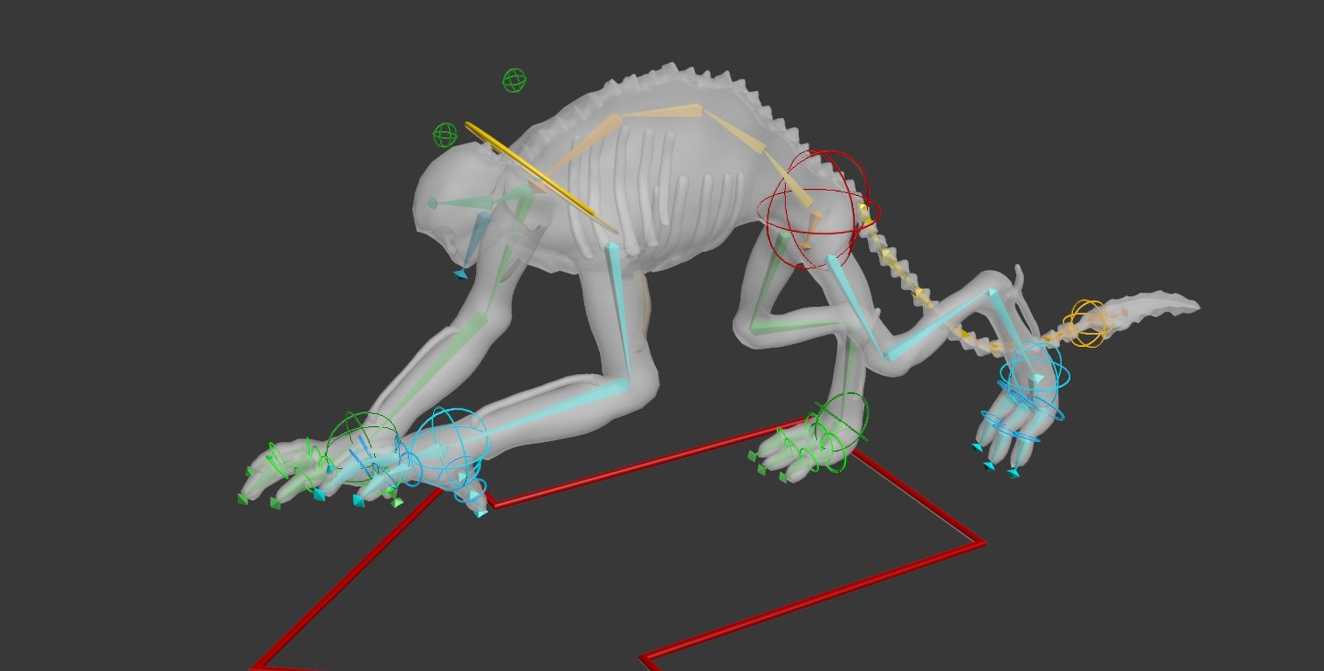 monster rigged 3d max