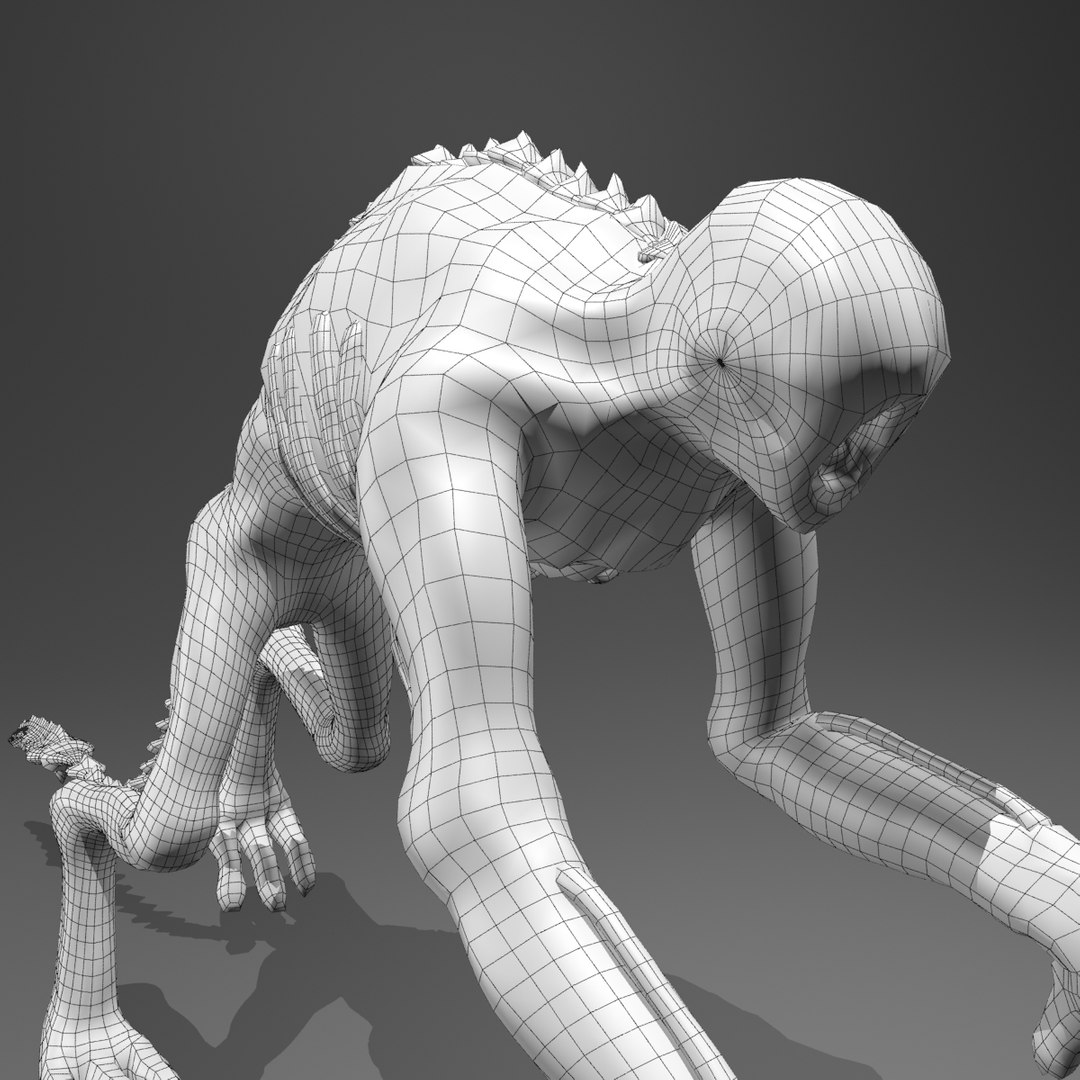 monster rigged 3d max