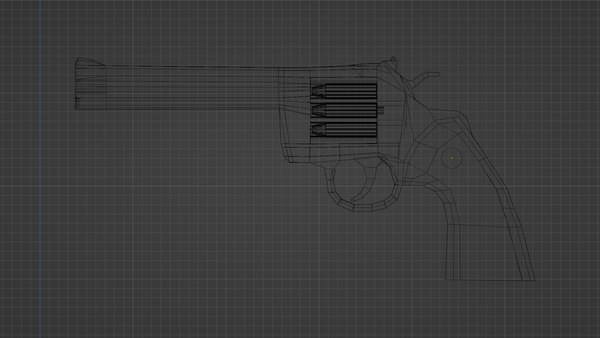 modelo 3d Revolver Python 357 Stylized Low Poly - TurboSquid 1911837