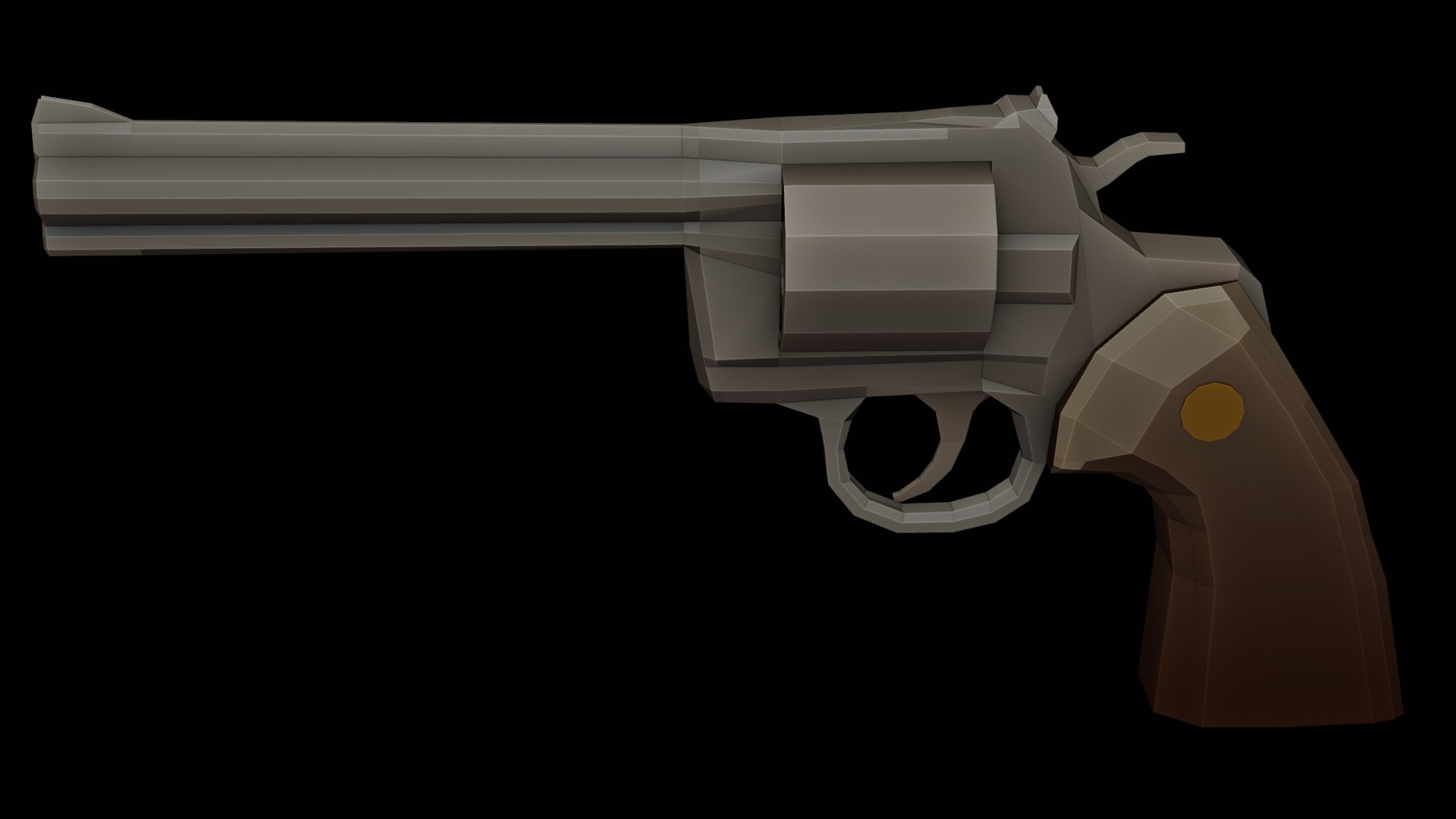 3D Revolver Python 357 Stylized Low Poly model - TurboSquid 1911837