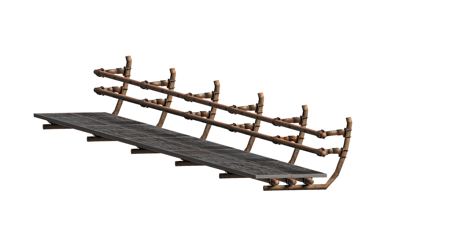 Sci-fi Handrail Railing Footbridge 3D Model - TurboSquid 2067996