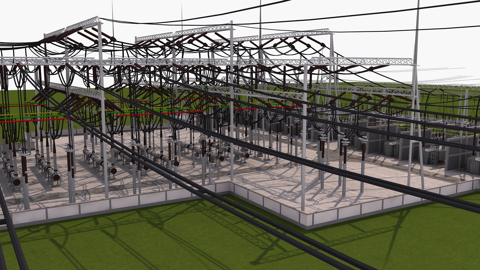 3D Model Substation Power Electricity - TurboSquid 1495631