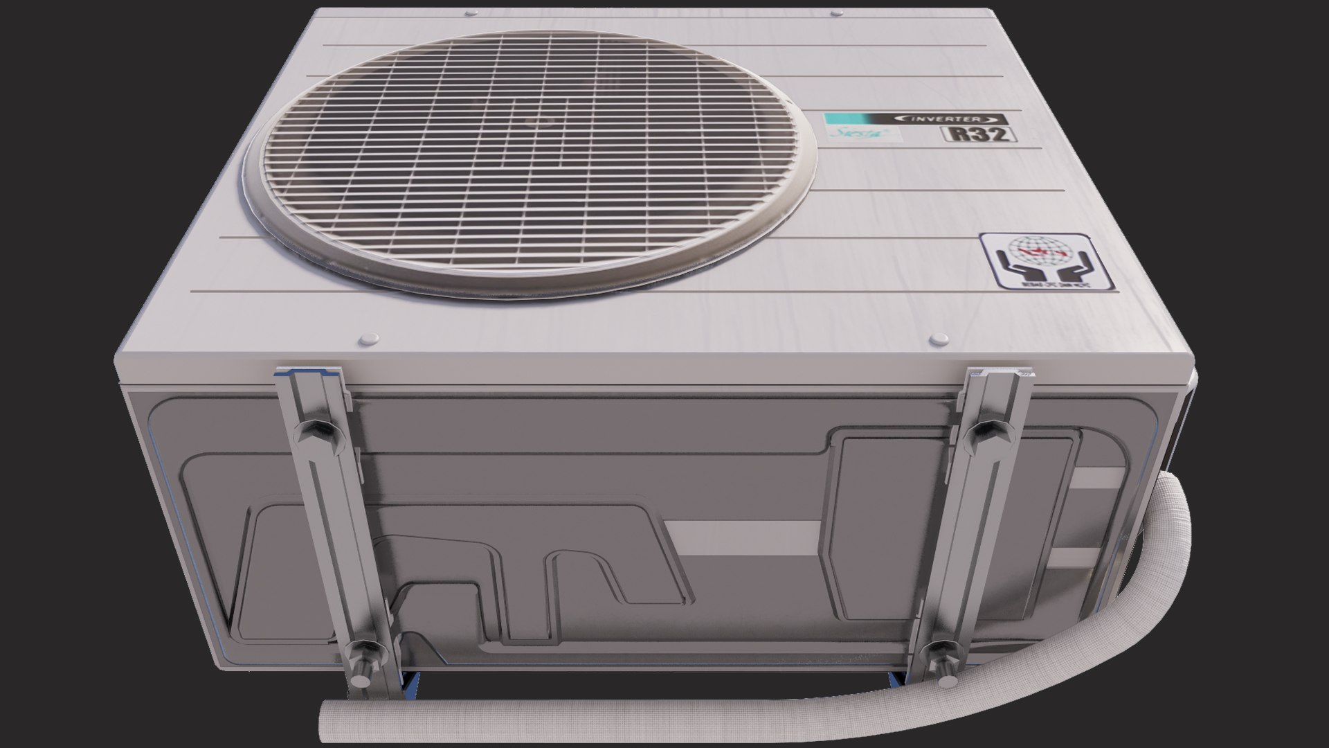 3D Air Conditioner Ourdoor Block Model - TurboSquid 2135534