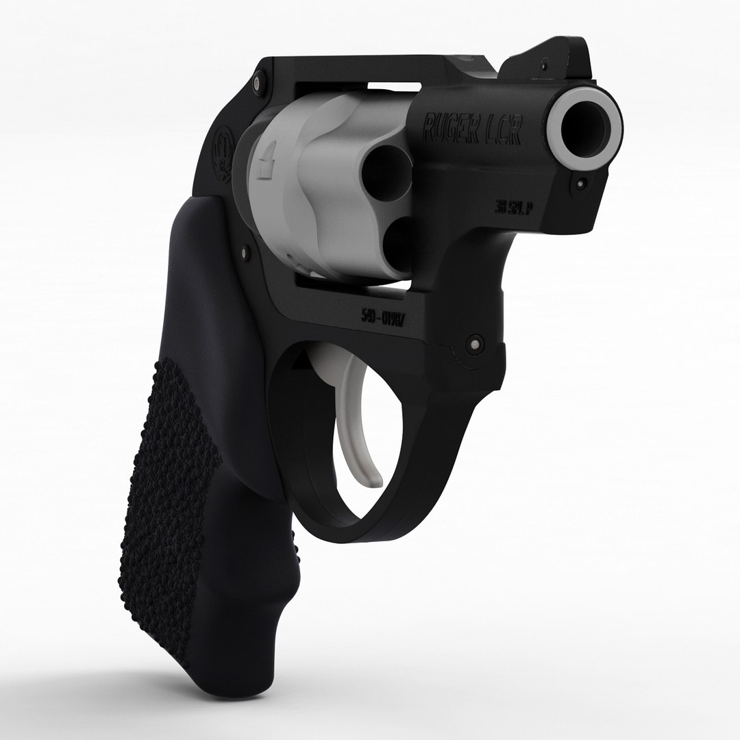 Realistic Revolver Ruger Lcr 3d Model