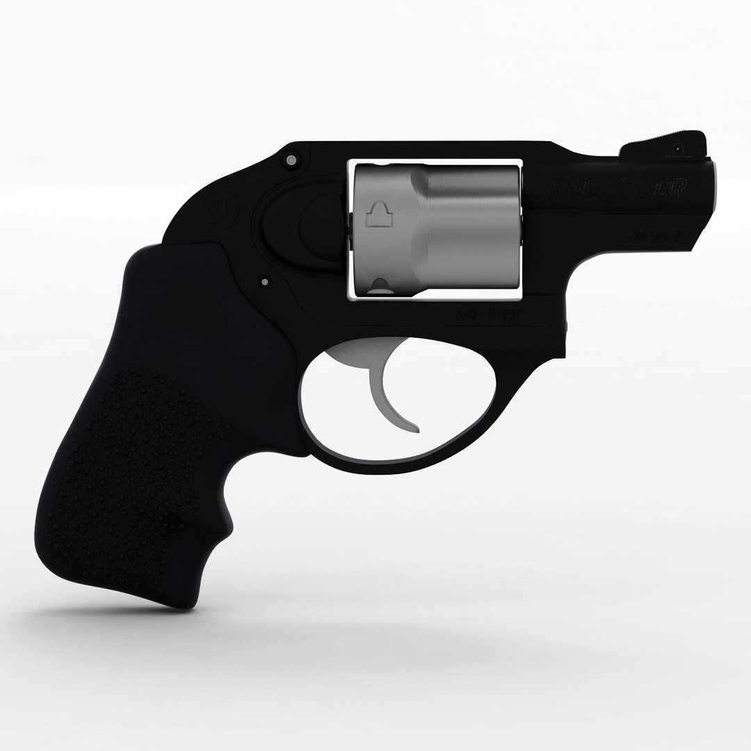 Realistic Revolver Ruger Lcr 3d Model